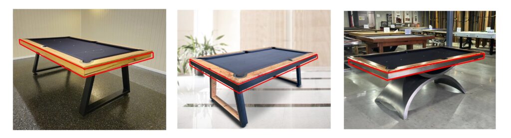 Customization Options - Sunny Coast Pool Tables